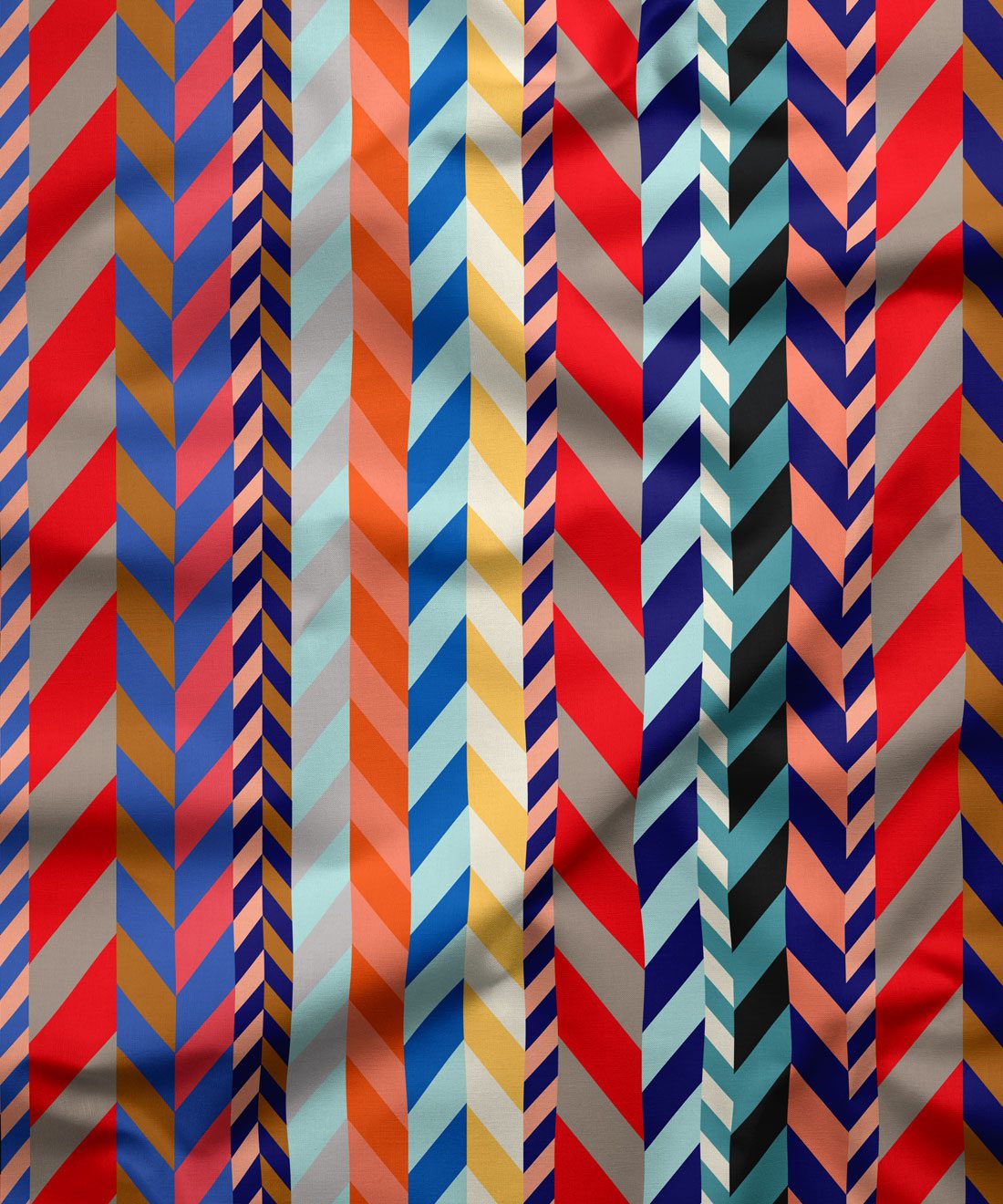 Colorful Chevron Fabric