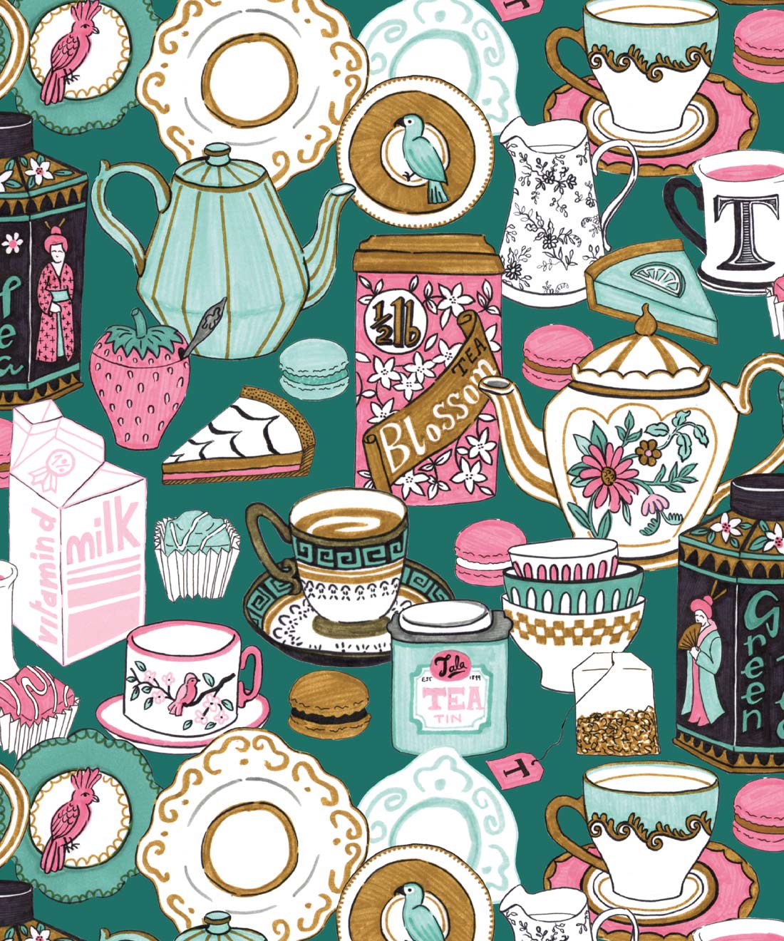 Tea Party Wallpaper 200 Romantic English Tea Party Vintage Background